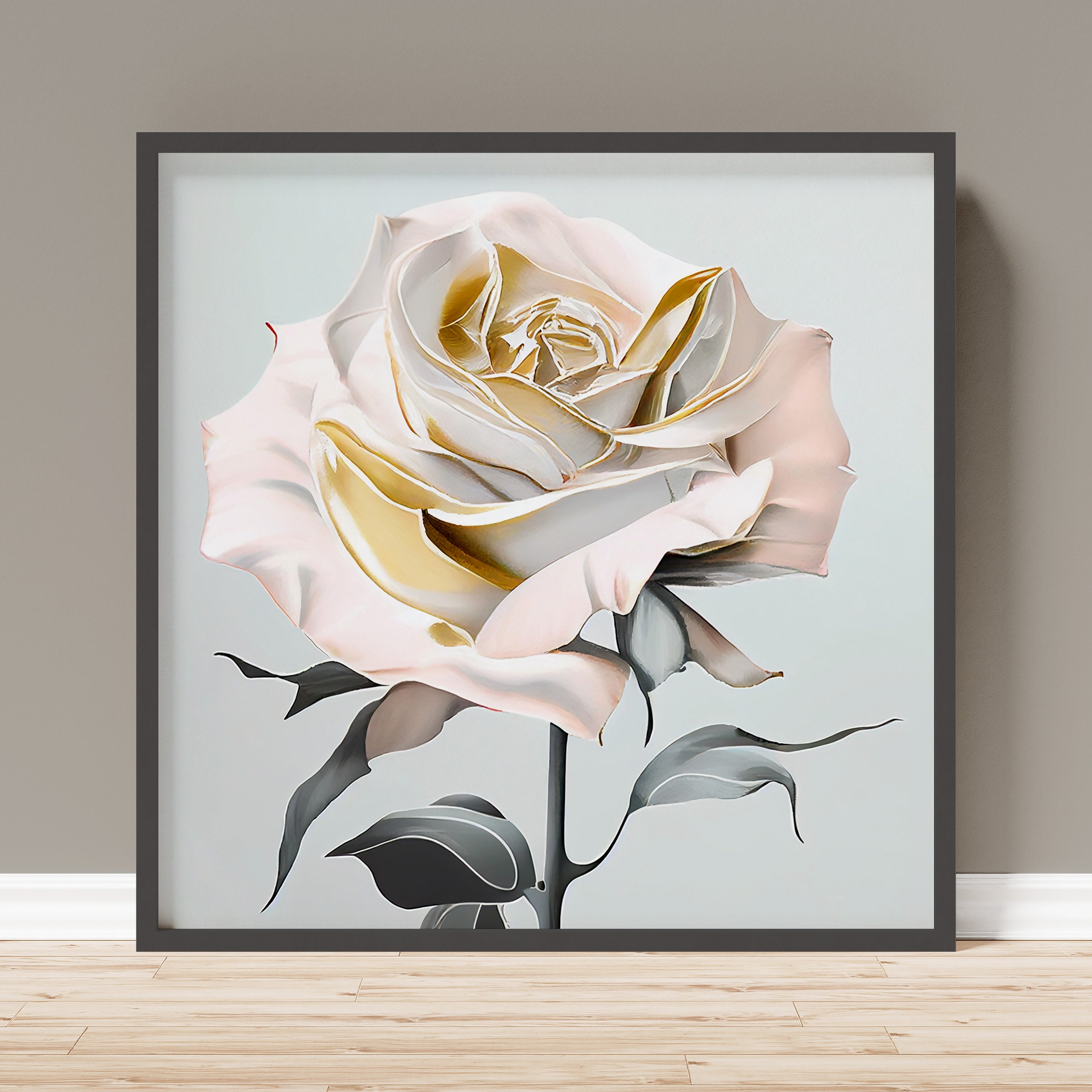 Chio Rose Harmony : Abstract Floral Art DIGITAL Print - Etsy