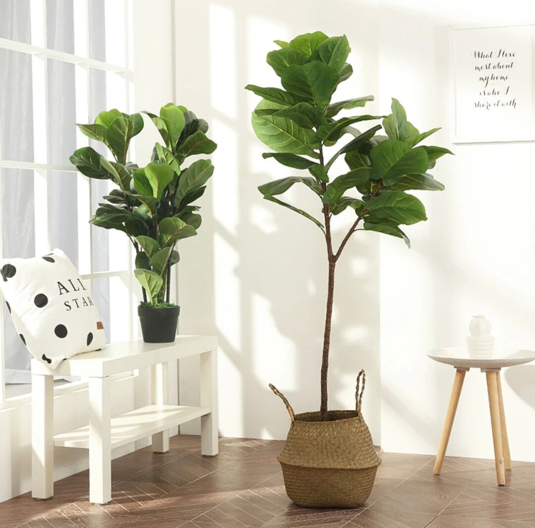 Large Artificial Ficus Tropical Tree Leaves Banyan Tree for Home Garden ...