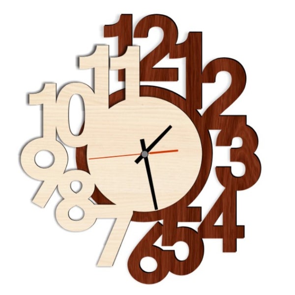 Modern Wall Clock - Etsy