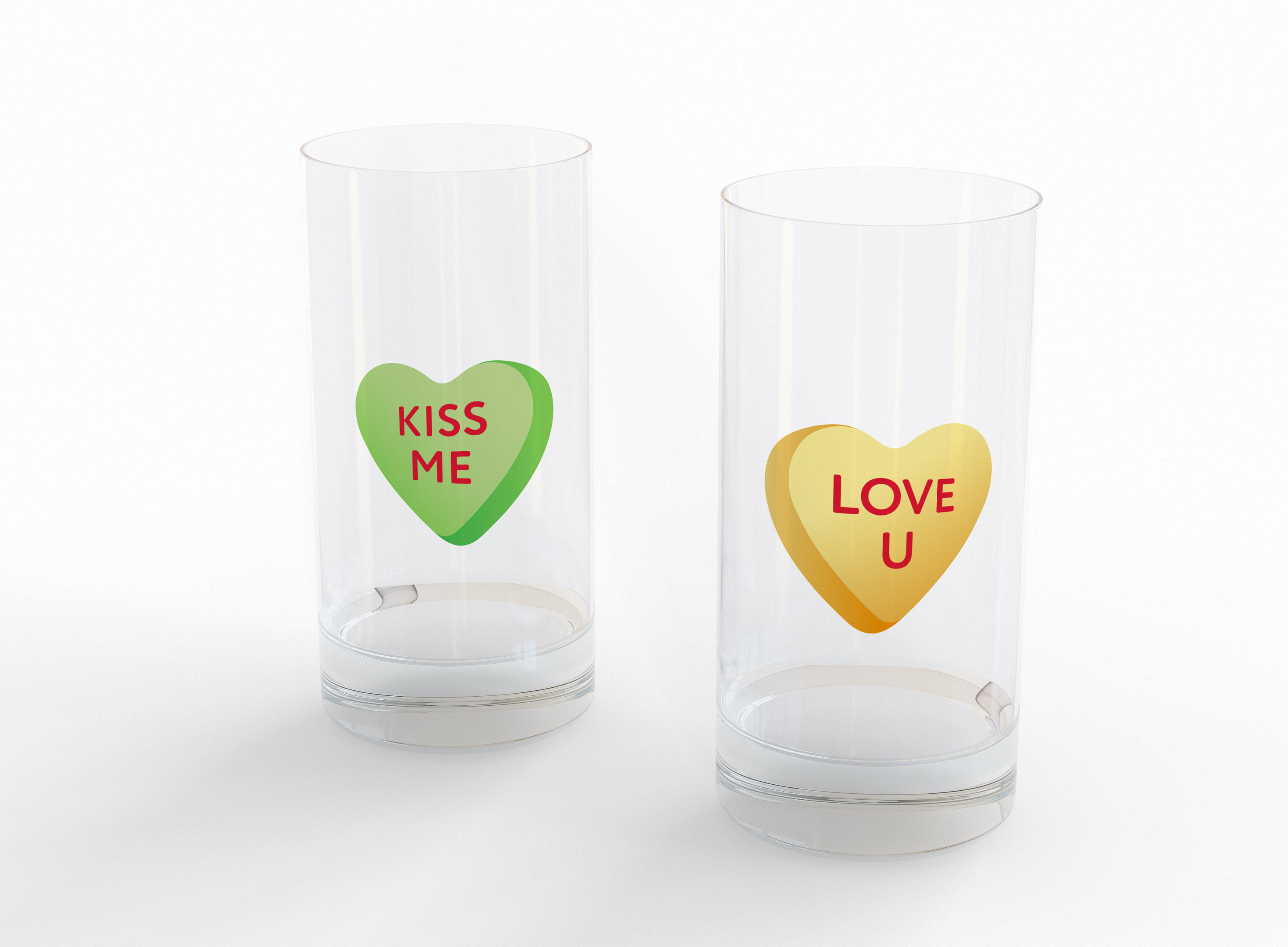 5 Pc Bundle Valentine's Day Clipart Candy Conversation Hearts SVG, JPG ...