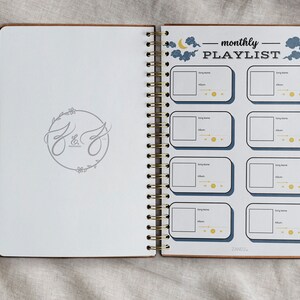 4 Pc Bundle Monthly Music Playlist Journal Planner Layout Printable ...