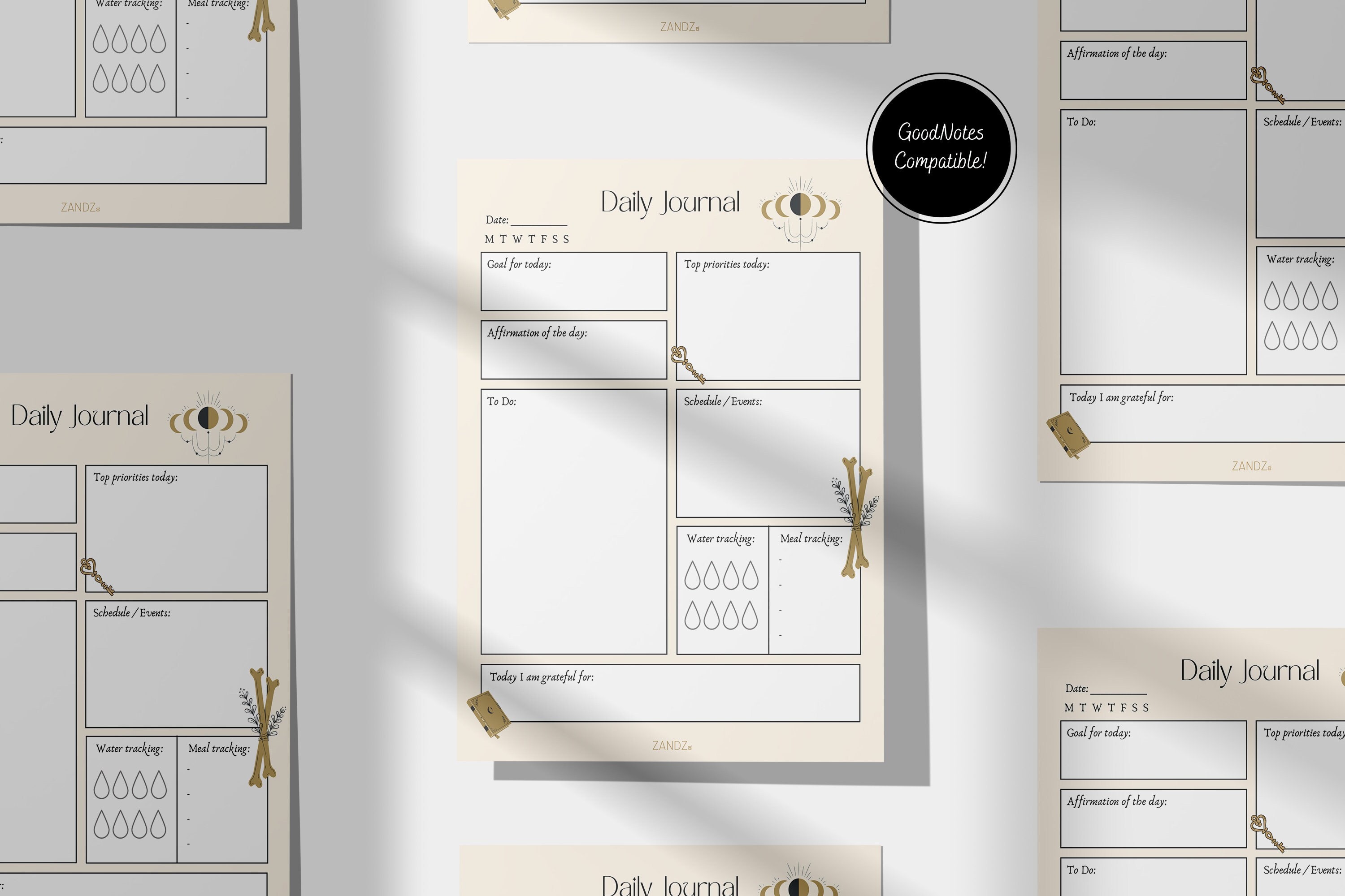 Witchy Daily Journal Planner Layout Printable Digital Download - Etsy
