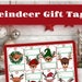 Reindeer Printable Christmas Gift Tags - Etsy