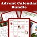 Advent Calendar ACTIVITIES Bundle. Printable for Kids. - Etsy