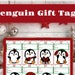 Penguin Printable Christmas Gift Tags - Etsy
