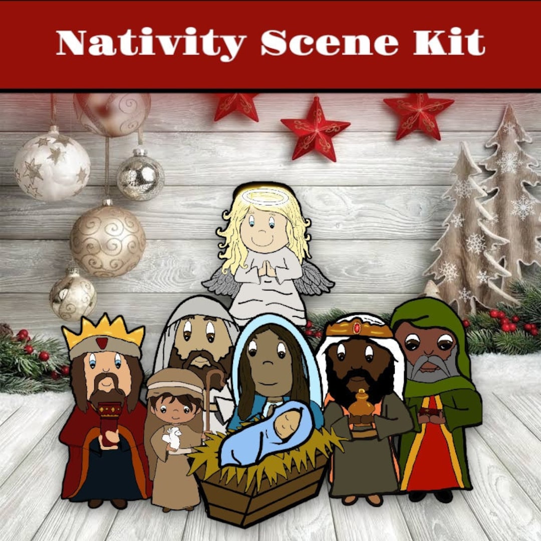 Printable Nativity Set. Great for Kids, Classrooms, or Sunday Schools ...