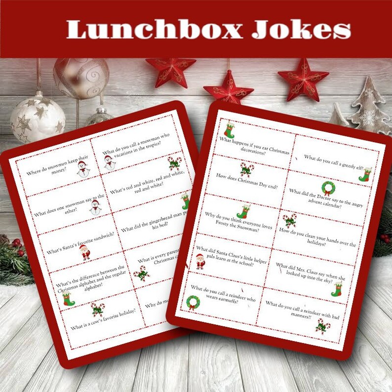 Christmas Lunchbox Jokes for Kids. Fun, Simple Christmas Memories Can ...