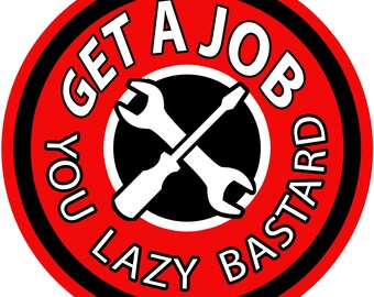 Get a Job Stickers - Etsy