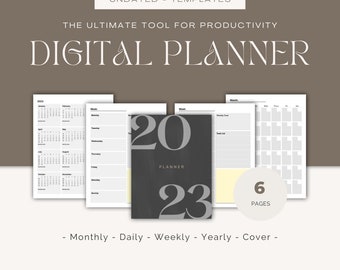 Printable Daily Digital Planner Daily Schedule Pastel - Etsy