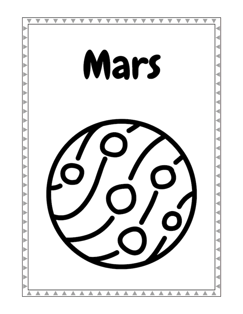 Solar System Coloring Book - Etsy