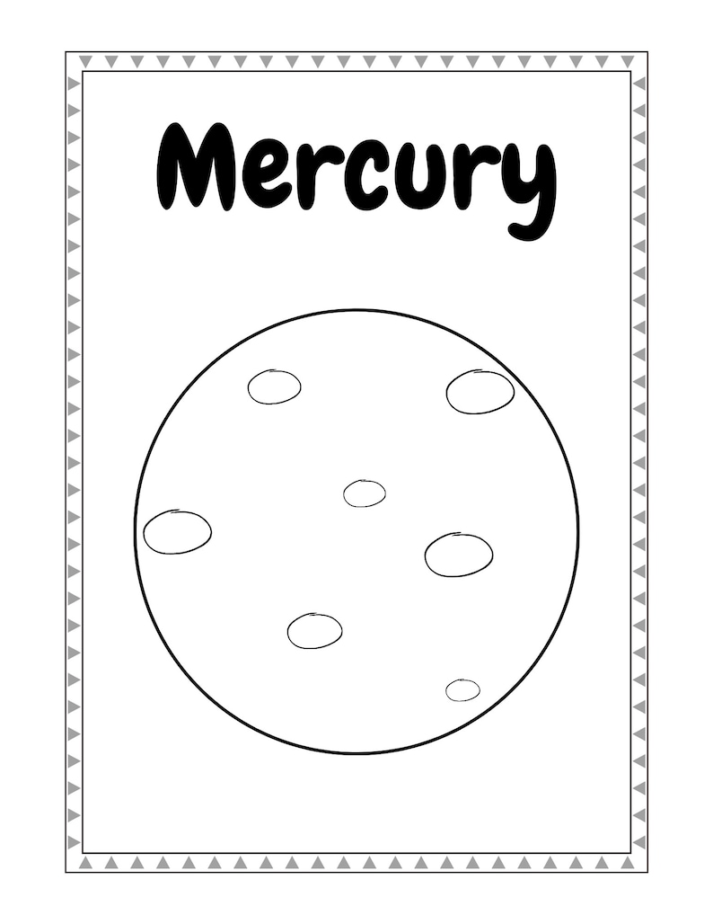 Solar System Coloring Book - Etsy