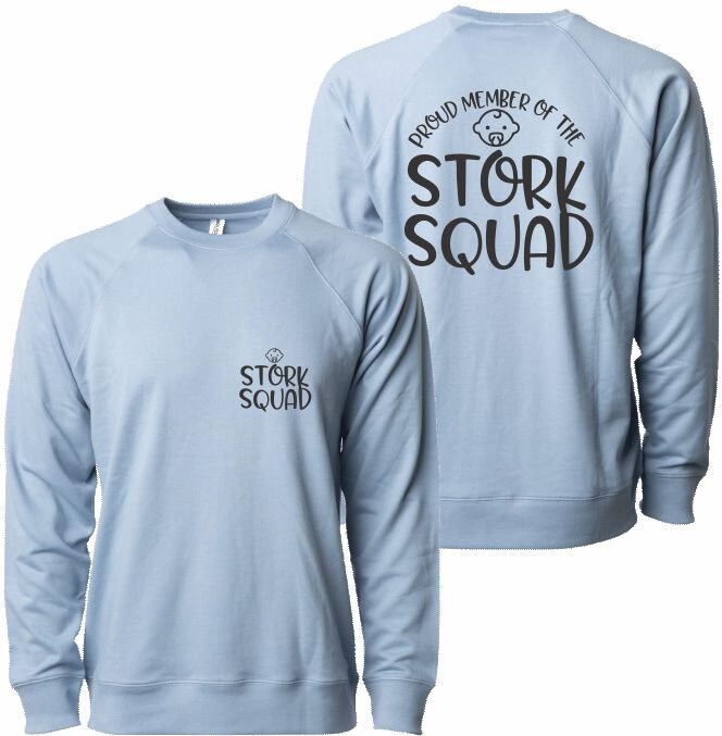 Stork Squad Crew Sweatshirt, Labor and Delivery Nurse Shirt, Mother ...