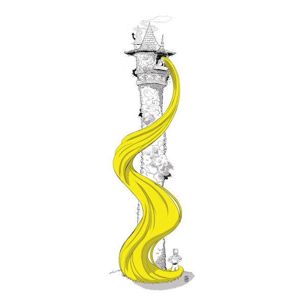 Rapunzel Tower Digital - Etsy
