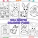 Easter Coloring Pages for Kids Printable, Fun Easter Bunny Coloring ...