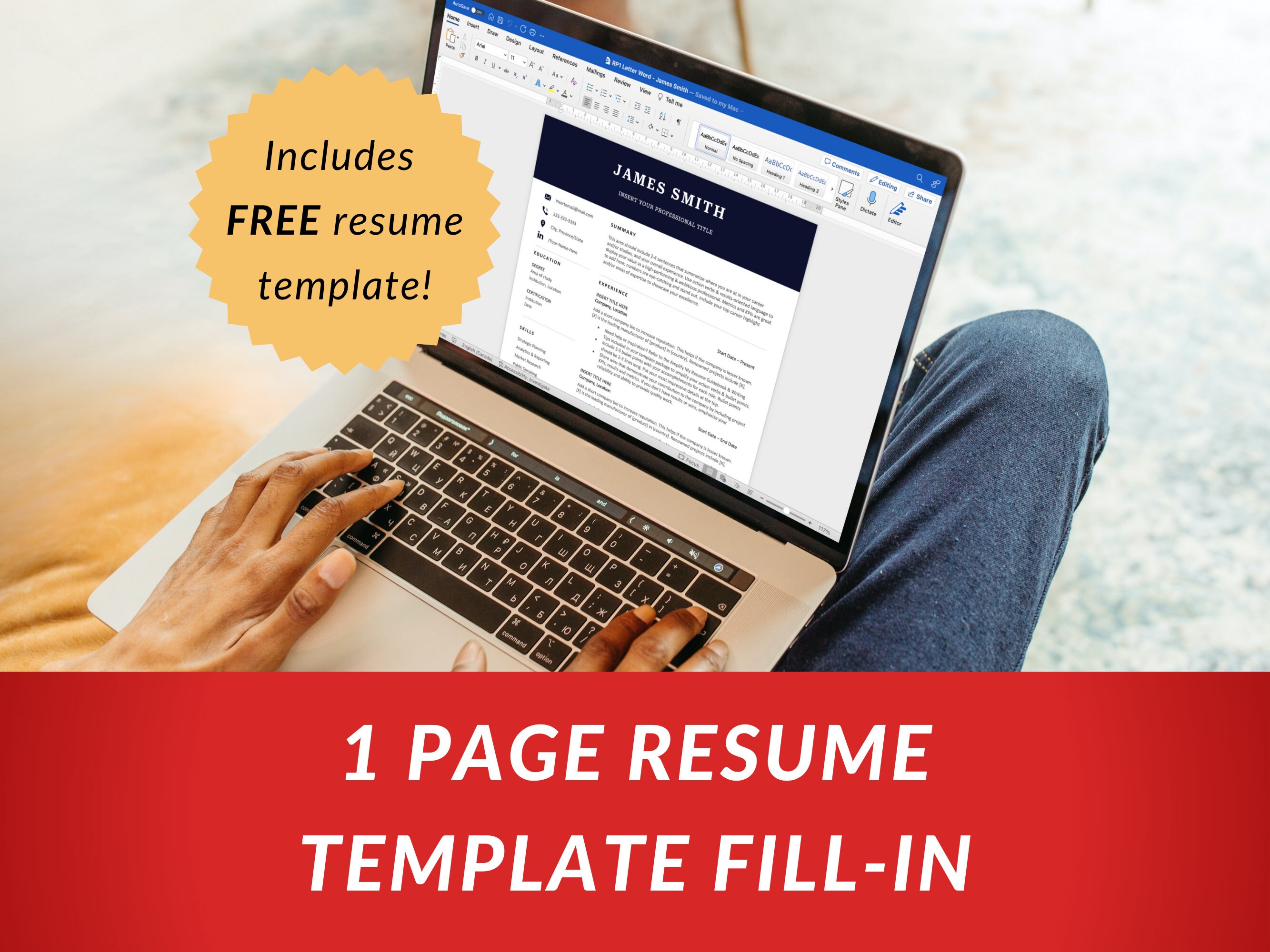 Resume Help, Resume Formatting, CV Template 1 Page, CV Template Google ...