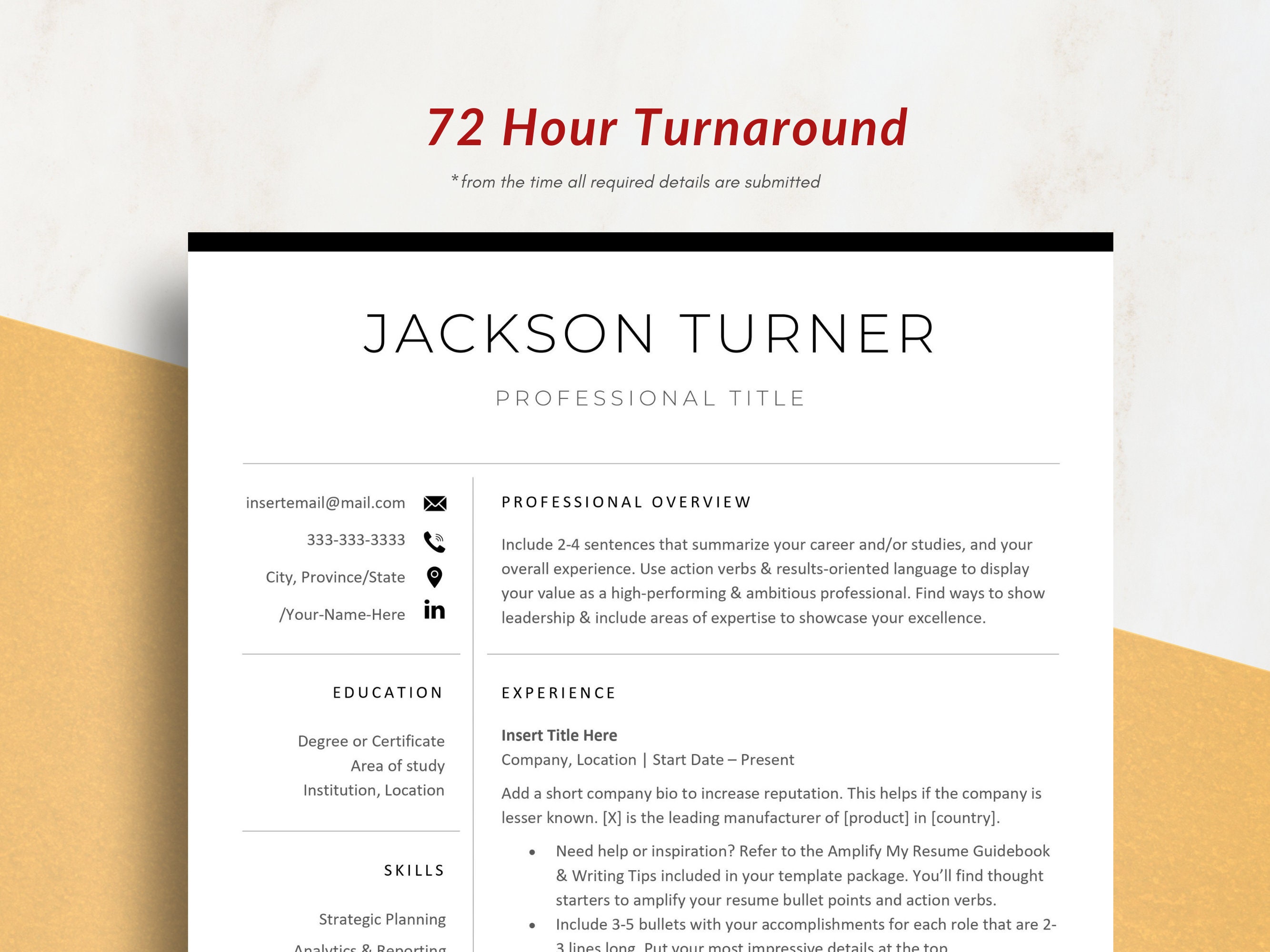 Resume Help, Resume Formatting, CV Template 1 Page, CV Template Google ...