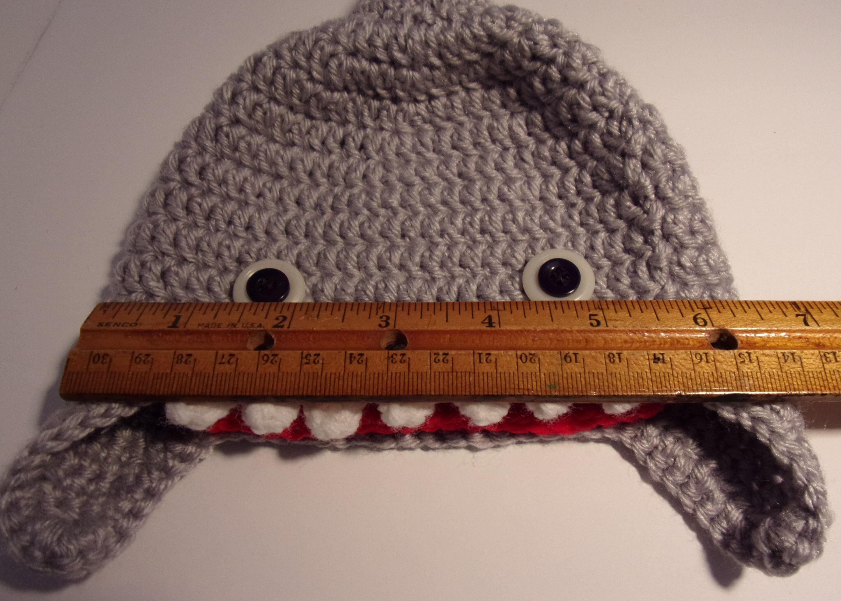 Crochet Shark Hat, Baby Shark Hat, Two Sizes Available, 6-9 Months and ...