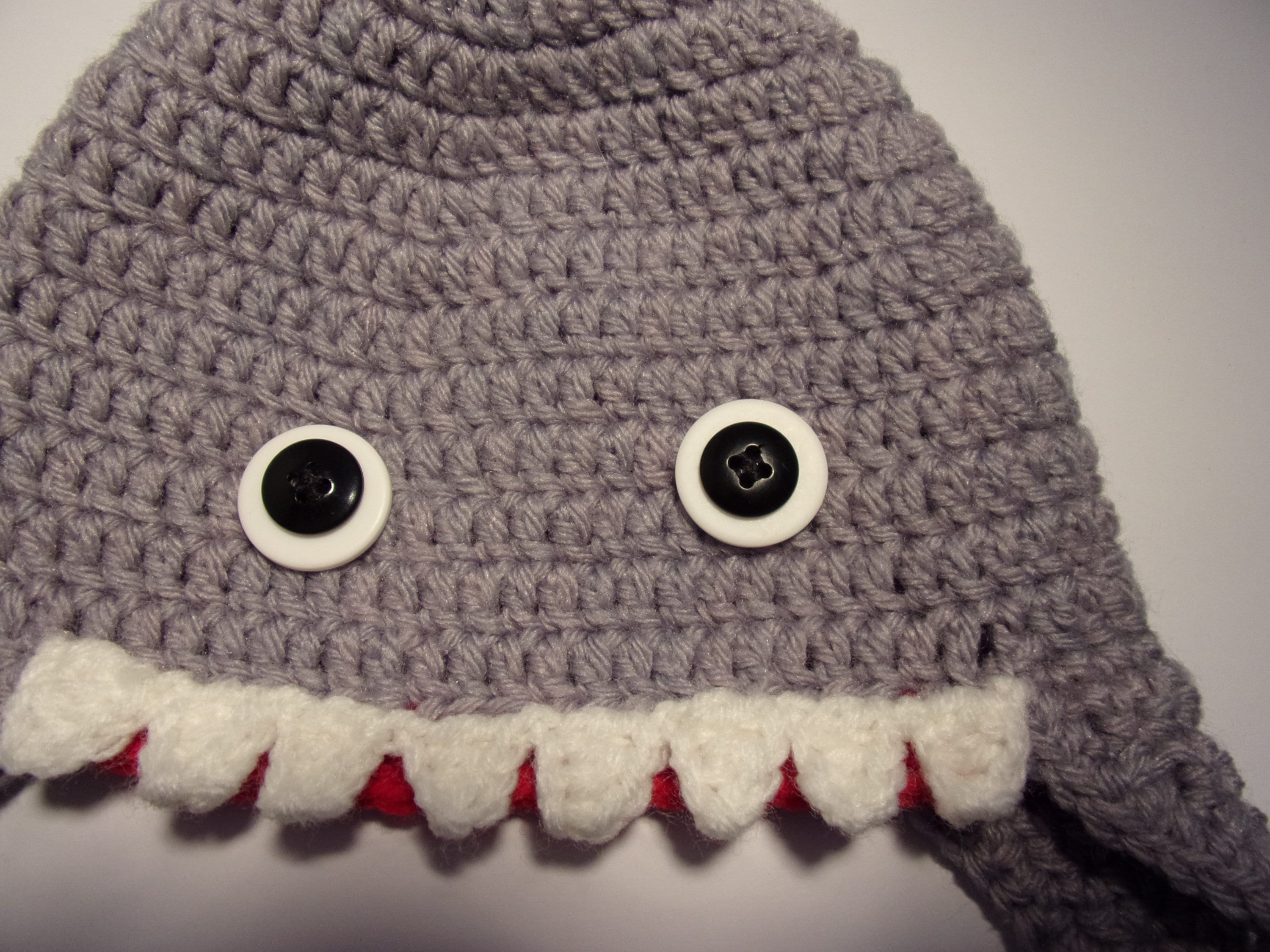 Crochet Shark Hat, Baby Shark Hat, Two Sizes Available, 6-9 Months and ...