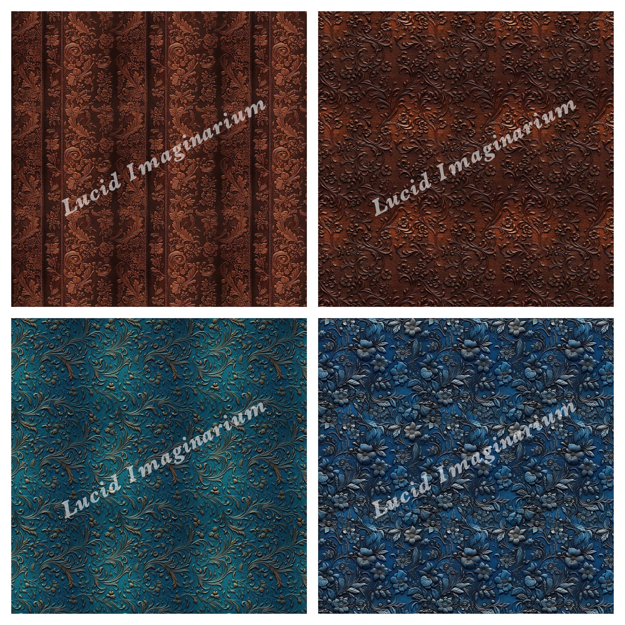 Leather Book Cover Printable Instant Digital Download Texture, Seamless ...