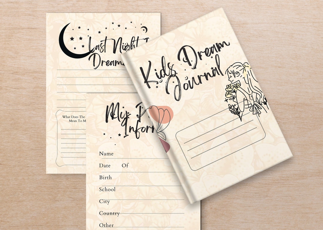 Dream Journal Printable Dream Tracker Printable Dream Analysis ...