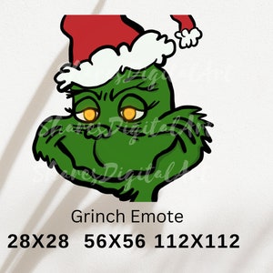 Grinch Twitch/discord Emote L Christmas Emote L How the Grinch Stole ...