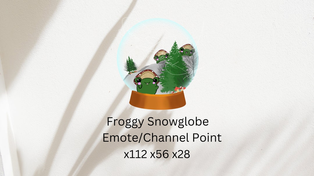 Froggy Snow Globe Channel Point/emote - Etsy
