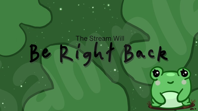 Froggy Stream Overlay L Static Frames L Twitch, Youtube, Etc. L Cute ...