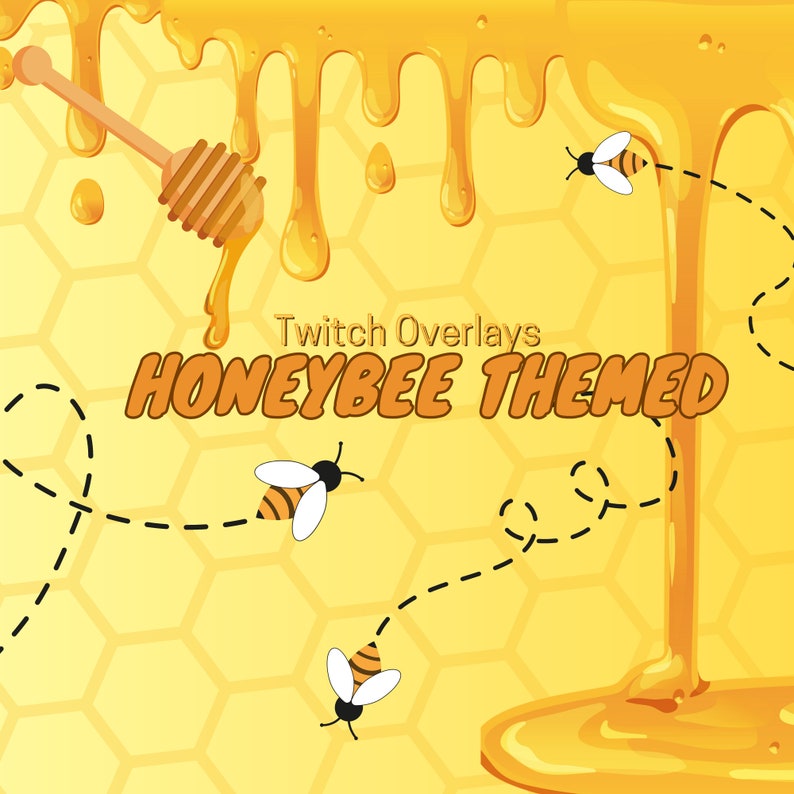 Animated Honeybee Twitch Overlay L Honey Overlay L Bee Overlay - Etsy