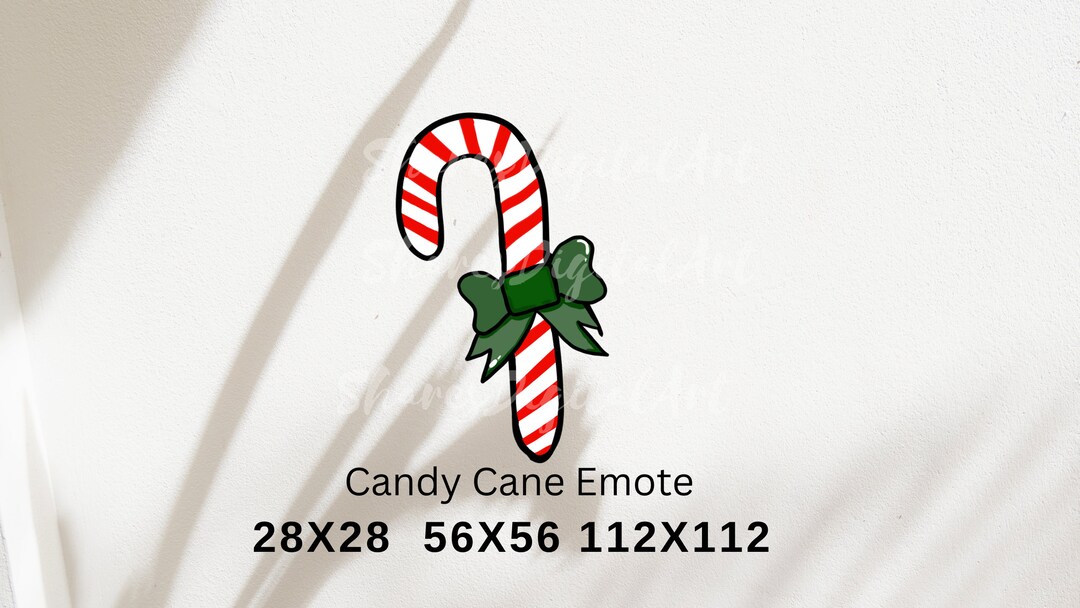Christmas Candy Cane Twitch/discord Emote - Etsy
