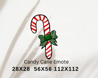 Candy Cane Emote | Twitch Emote Design | Twitch Discord Youtube ...