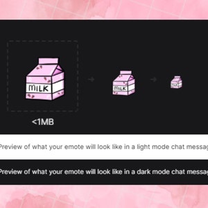 Strawberry Milk Twitch/discord Emote - Etsy
