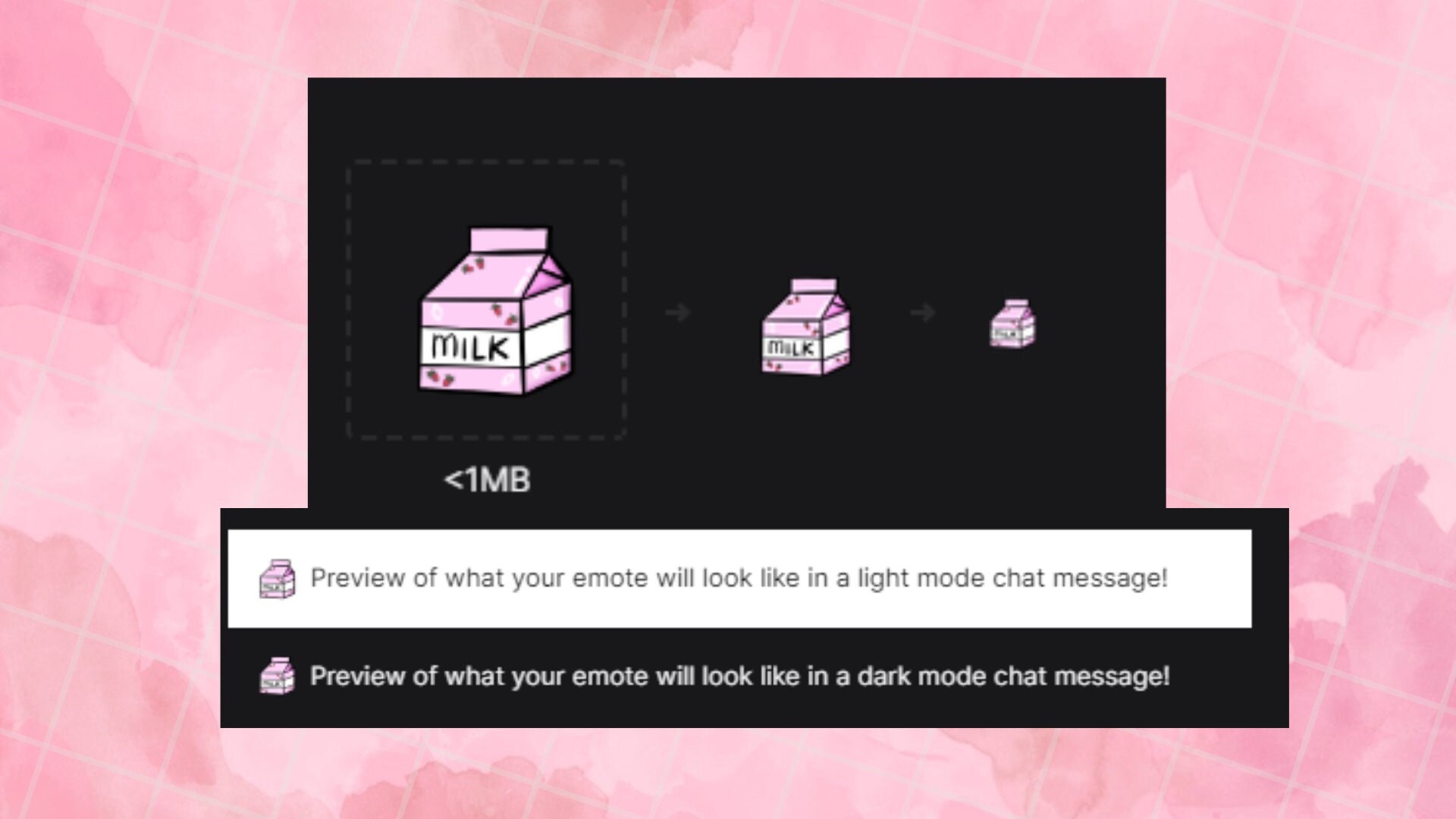 Strawberry Milk Twitch/discord Emote - Etsy