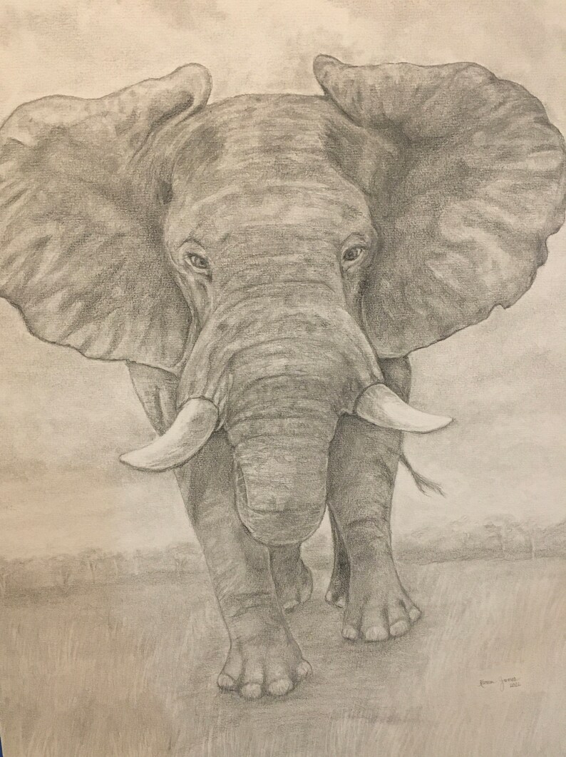 Elephant Print - Etsy