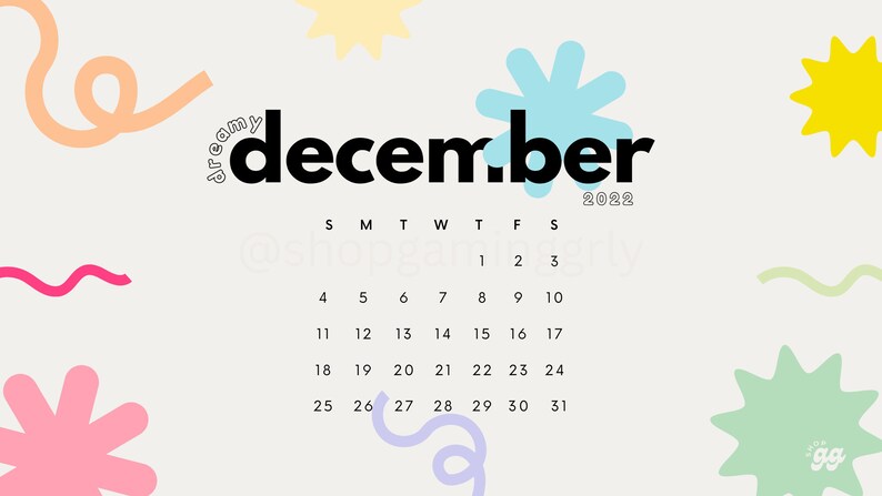 December 2022 Calendar Desktop Wallpaper | Christmas Winter Desktop ...