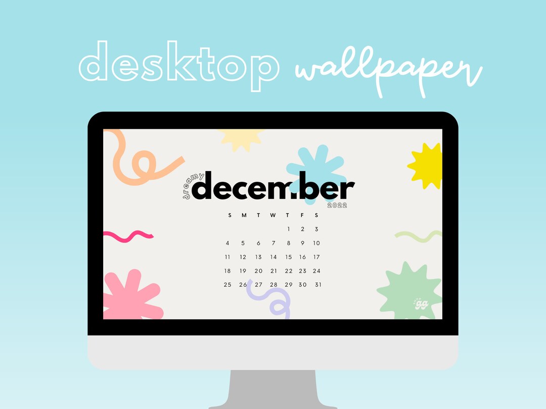 December 2022 Calendar Desktop Wallpaper | Christmas Winter Desktop ...