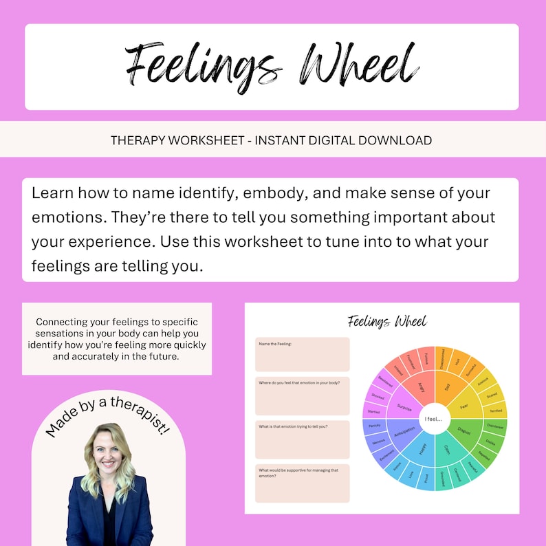 Feelings Wheel - Identify and Understand Your Feelings Therapy ...