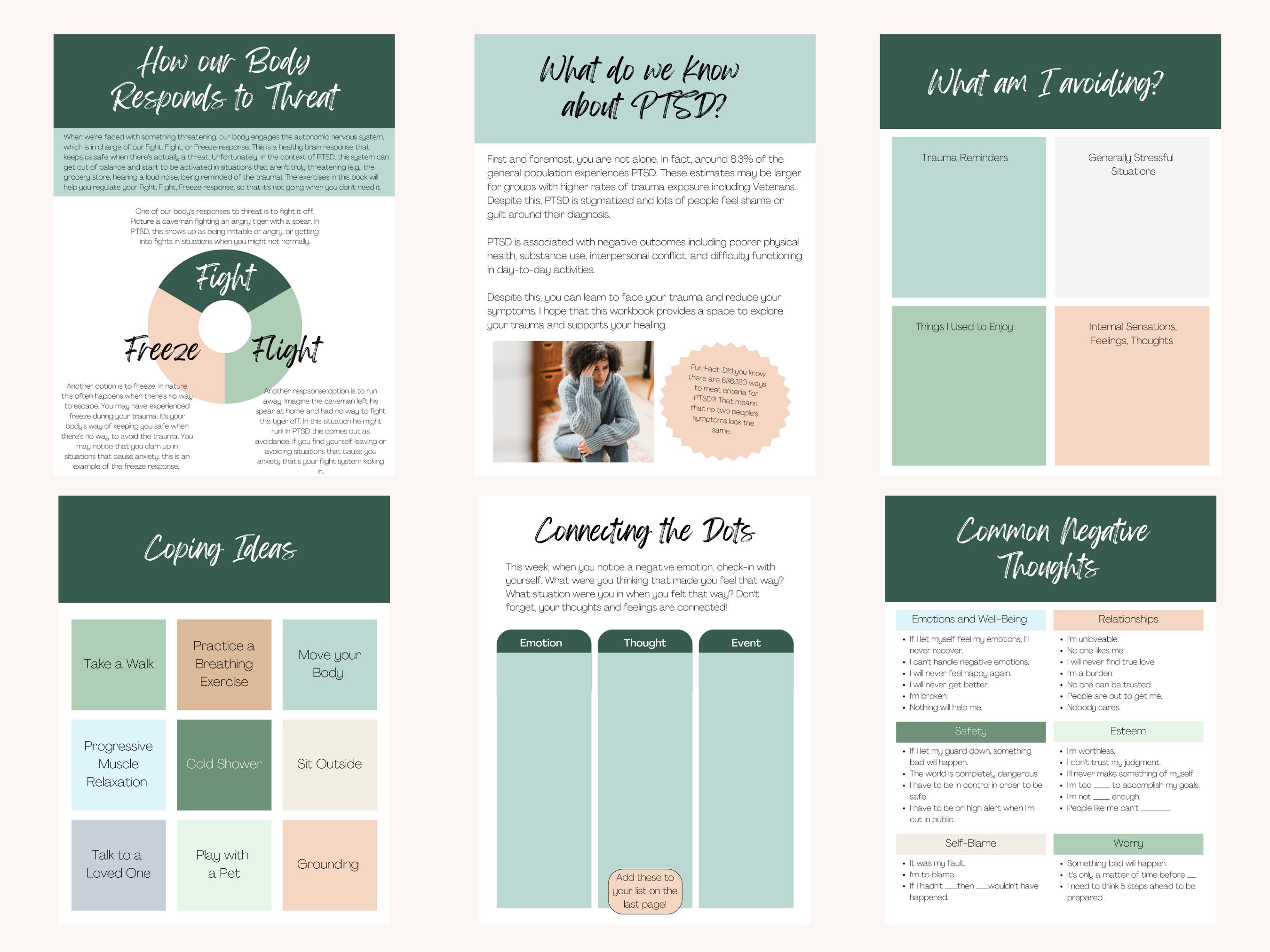 PTSD Workbook Printable Mental Health Workbook for PTSD - Etsy