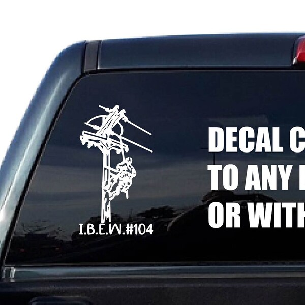 Ibew Window Decal - Etsy