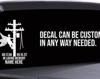 Florida Lineman All Weather Decal 7x6, FL State Outline With Flag and ...