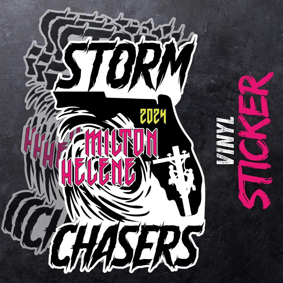 2024 Hurricane Milton Sticker, 2024 Hurricane Helene Sticker, Hard Hat ...