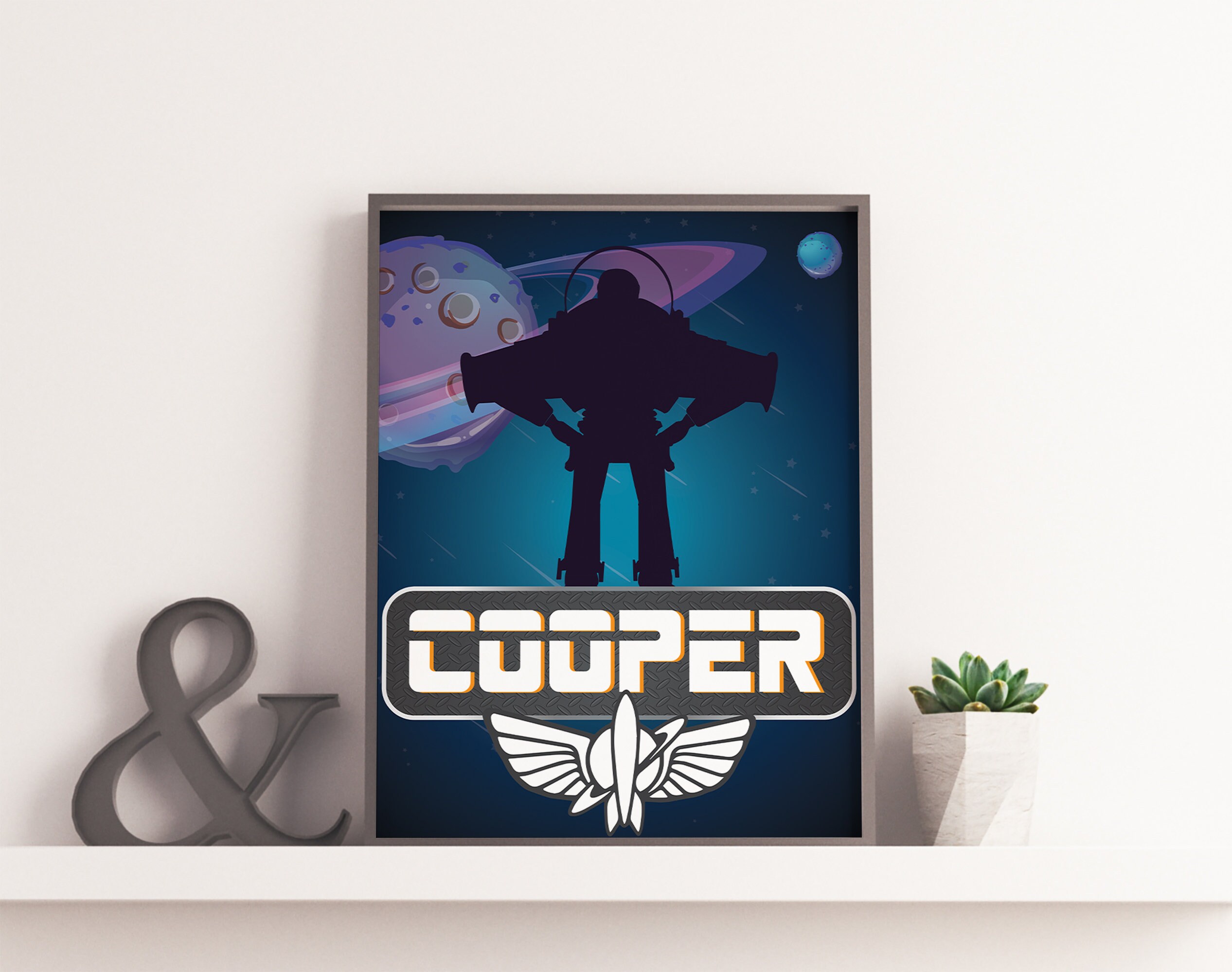Buzz Lightyear - Space Ranger Customizable Poster - Add Your Name - Toy ...