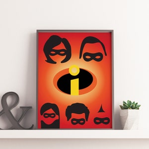 The Incredibles - Crime Fighting Family Poster (DIGITAL FILES) - Etsy