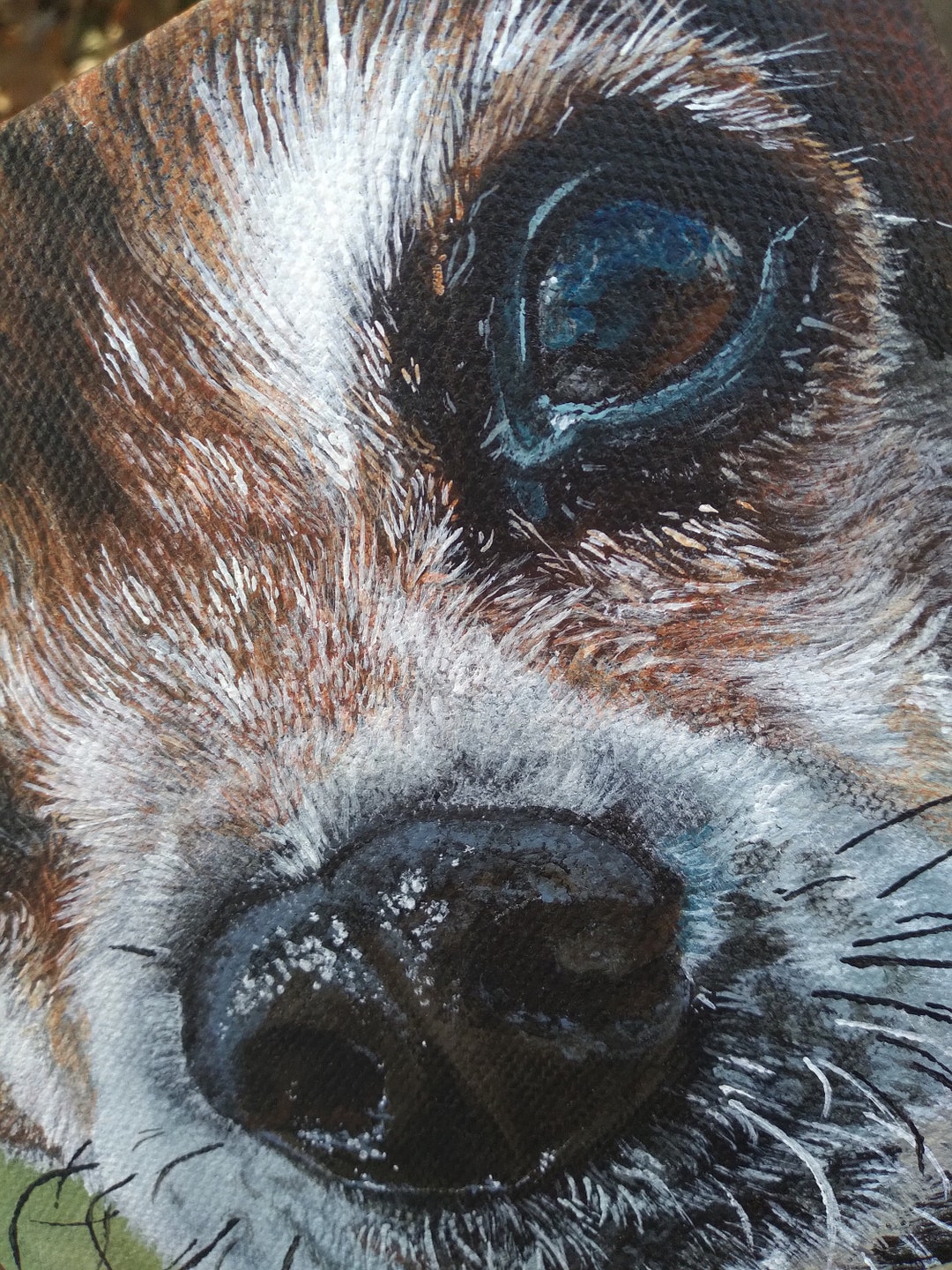 Hand Painted Custom Acrylic Pet Portraits on Canvas - Etsy