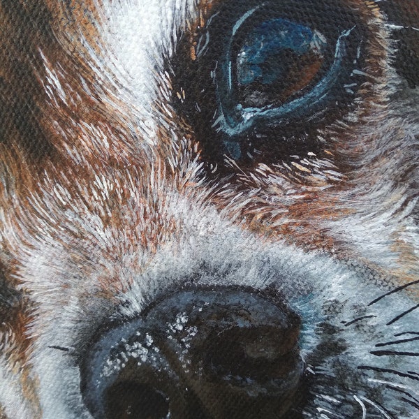 Acrylic Dog Painting - Etsy