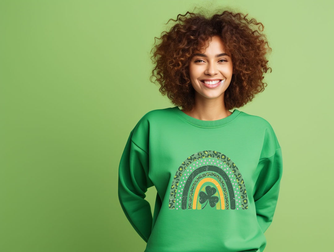 Retro Clover Sweatshirt, Colorful Clover Shirt, Vintage Clover Shirt ...