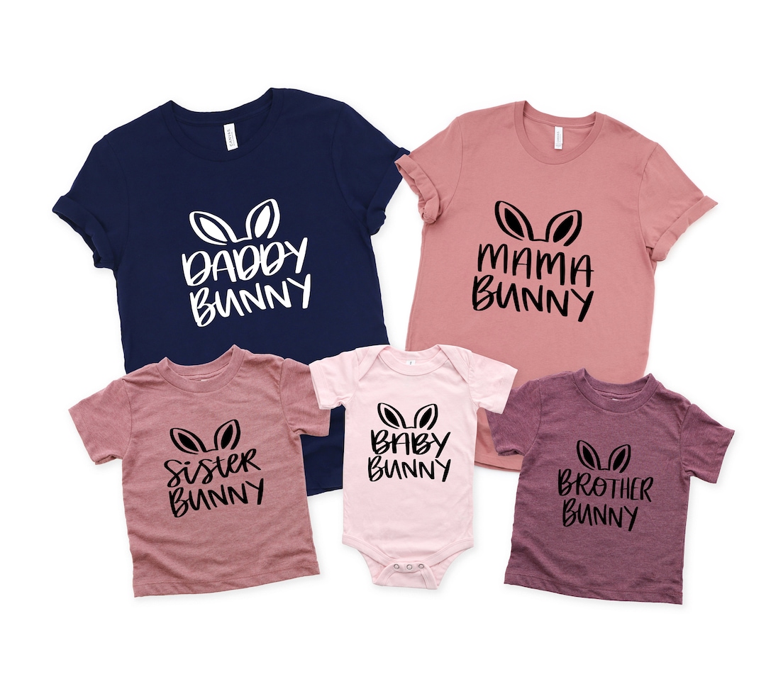 Bunny Matching Shirt, Papa Nana Bunny Shirt, Daddy Mama Bunny Shirt ...