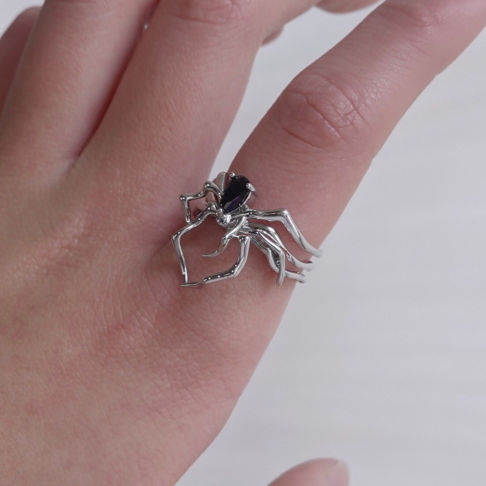 Gothic Spider Ring, Animal Ring, Irregular Ring, Gothic Ring - Etsy