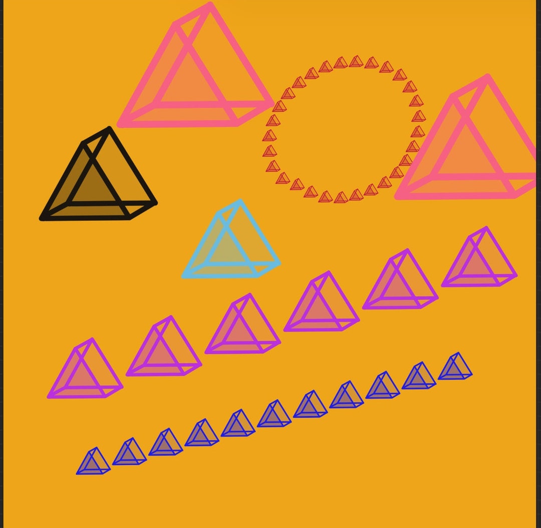 Triangles Brush/stamp for Procreate - Etsy