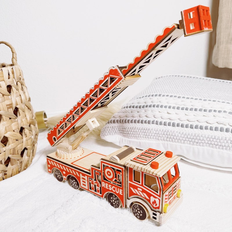 Fire & Rescue Vehicle Ornament - Etsy