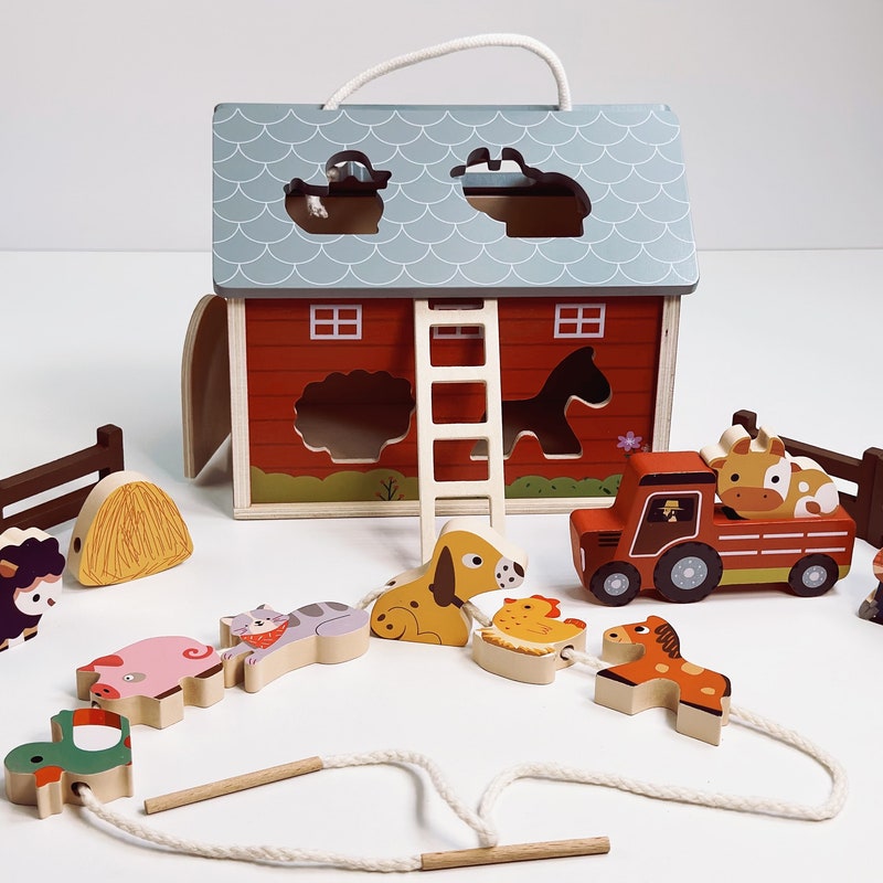 Wooden Toy Barns - Etsy